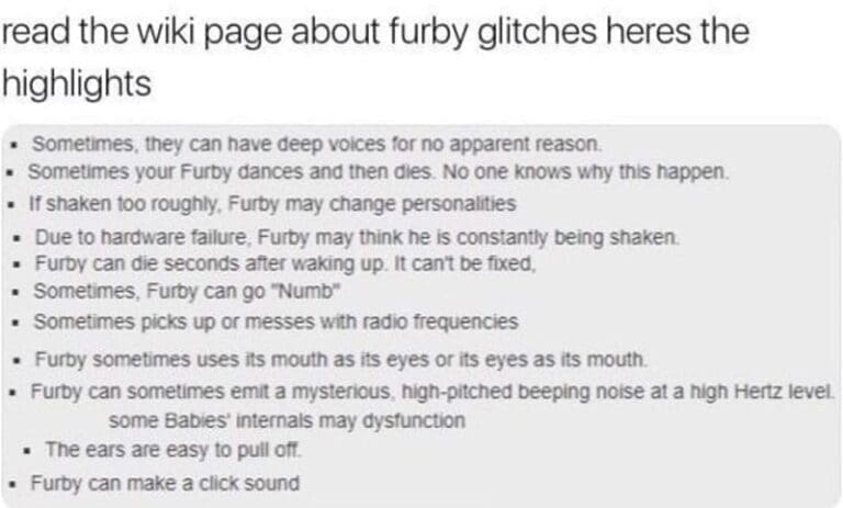 Furby Nightmares: 27 Creepy Cursed Furby Creations That Will Haunt Your ...