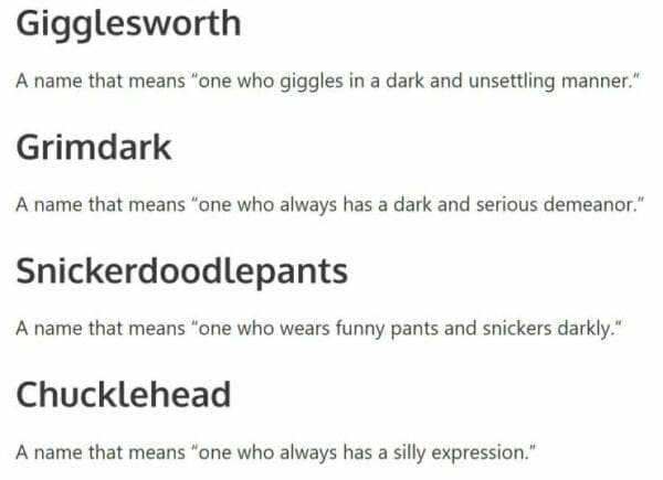 40 Photos of the Weirdest and Funniest Names in Existence