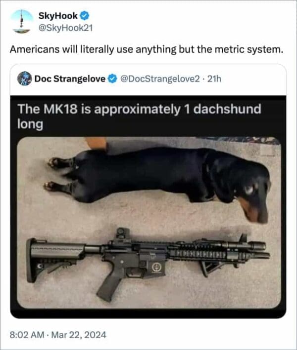 33 Hilarious Examples of Americans Saying "Nay" to the Metric Way