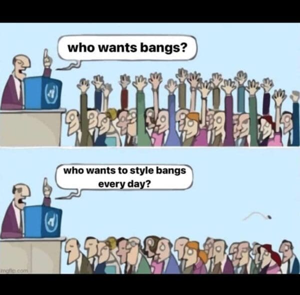 36 Memes That Perfectly Capture the Regret of Cutting Your Own Bangs