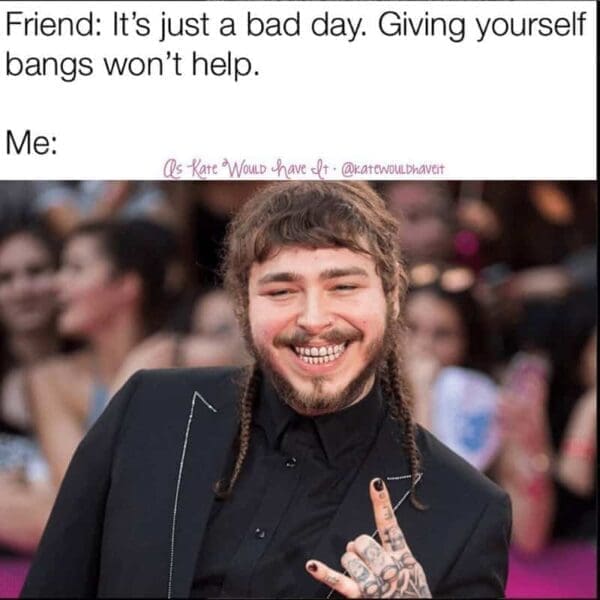 36 Memes That Perfectly Capture the Regret of Cutting Your Own Bangs