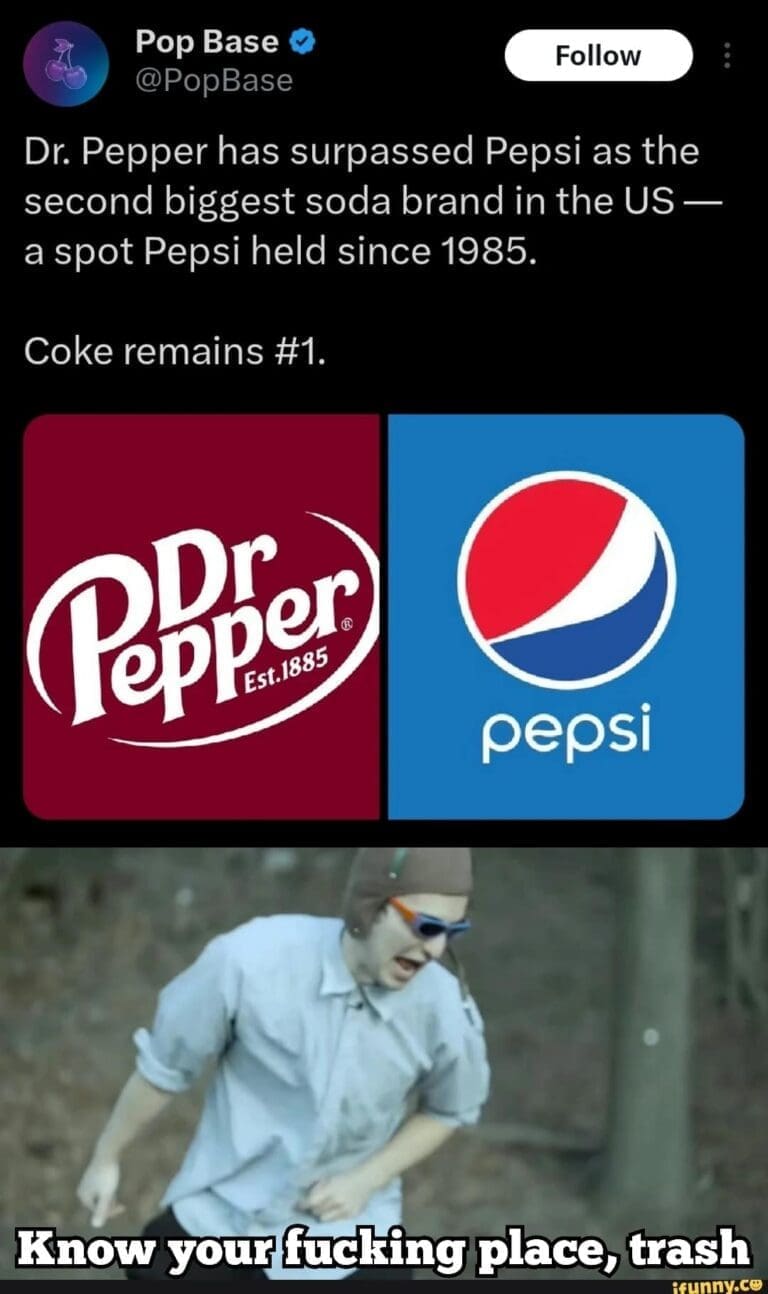Dr Pepper Meme Dump: 30 Memes for America's New #2 Soda