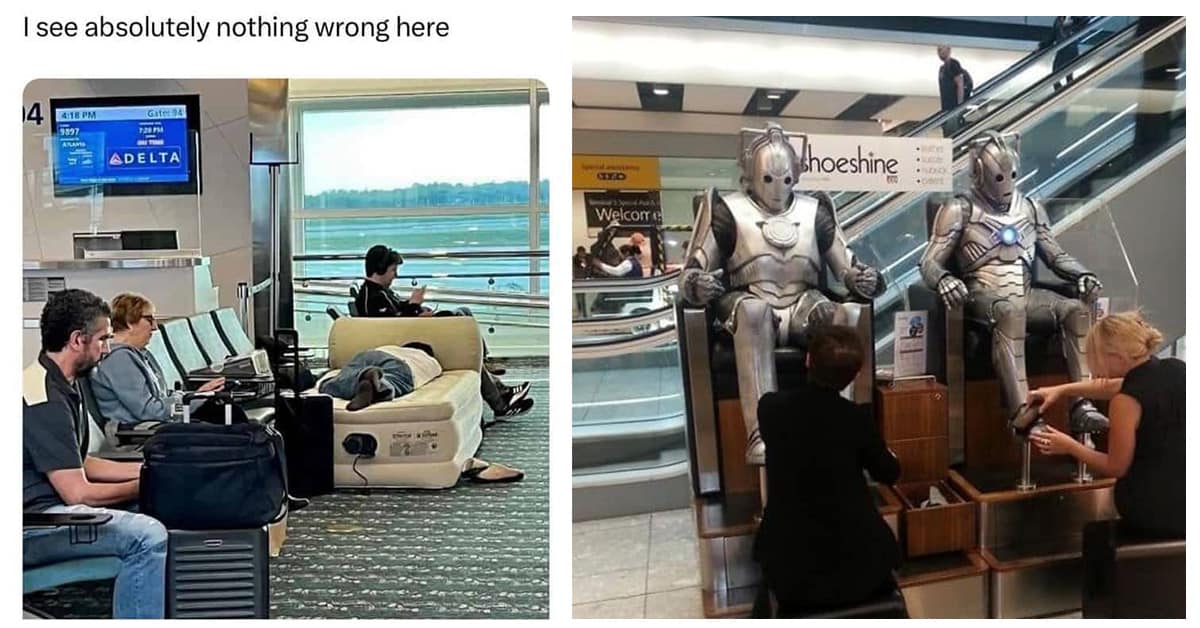 Airport Memes: 40 Chaotic Airport Pics