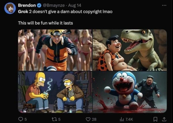 Grok Memes: 30 Wild Images from Musk's New AI