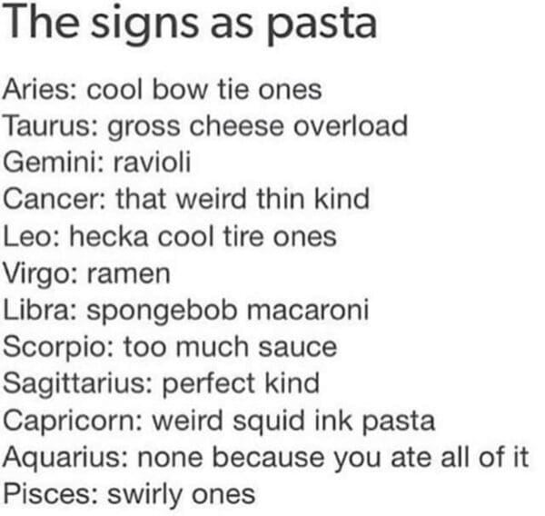 Pasta Memes: 35 Carby Memes For National Pasta Day