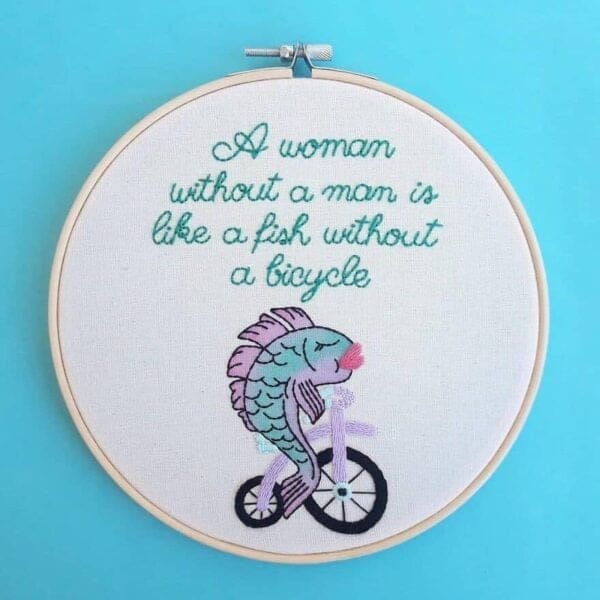 33 Hilariously Honest Funny Embroidery Patterns to Hang Shamelessly