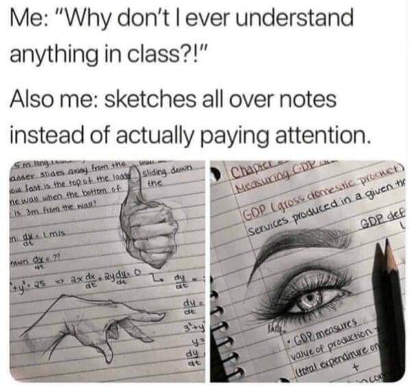 30 Relatable Drawing Memes Illustrating the Artistic Struggle