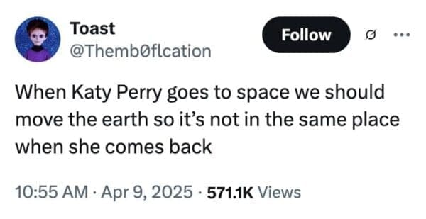 Katy Perry Space Memes: 50 Reactions To The Blue Origin Launch