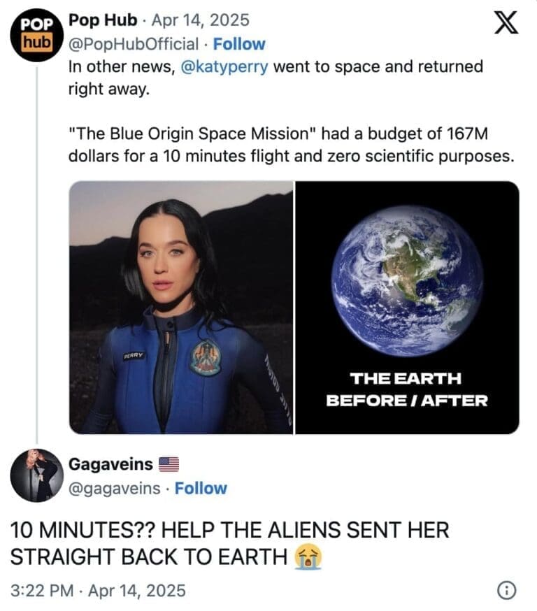 Katy Perry Space Memes: 50 Reactions To The Blue Origin Launch