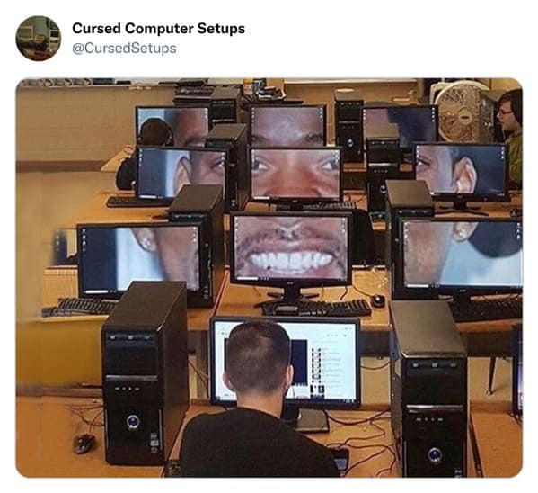25 Cursed Computer Setups That Defy IT Logic