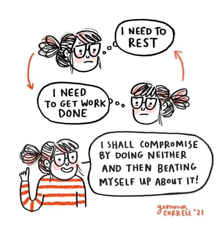 Gemma Correll Comics: 30 Funny Looks at Mental Health & Life