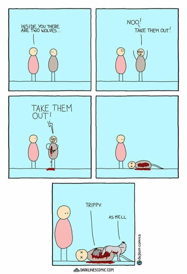 Dark Humor Comics: 40 Funny Bleak Cartoons for Twisted Souls