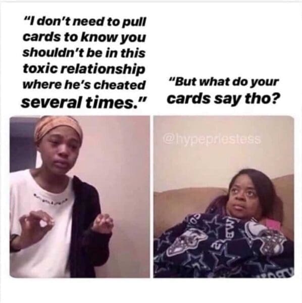 30 Funny Memes For Tarot Lovers Who've Been Called Out by the Cards