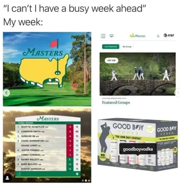 2026 Masters Memes For Golf Fans Getting No Work Done Today